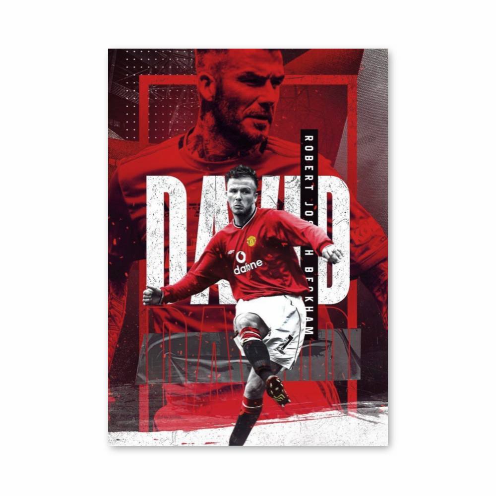Poster David Beckham Football | Aesthetic Posters