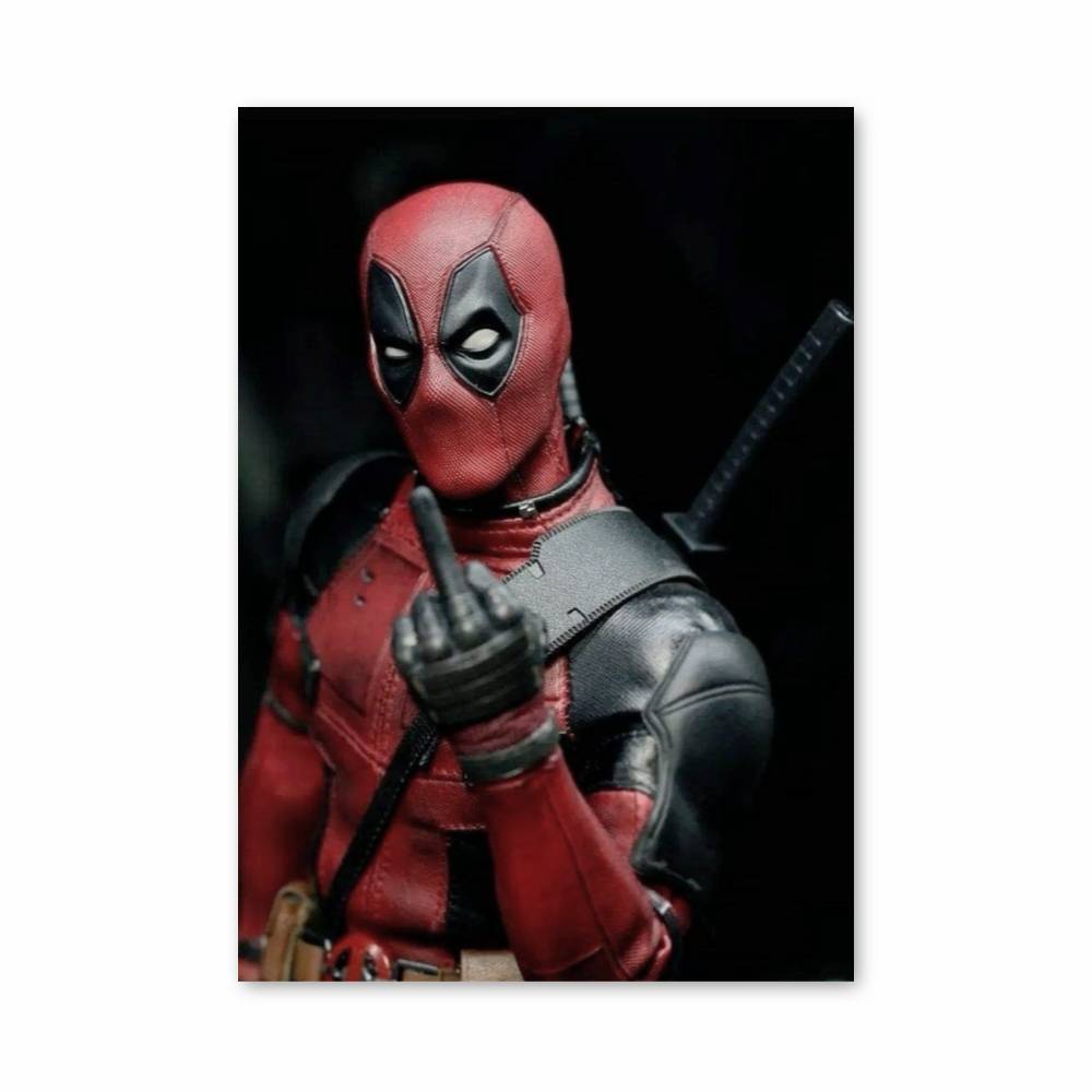 Poster Deadpool Middle Finger | Aesthetic Posters
