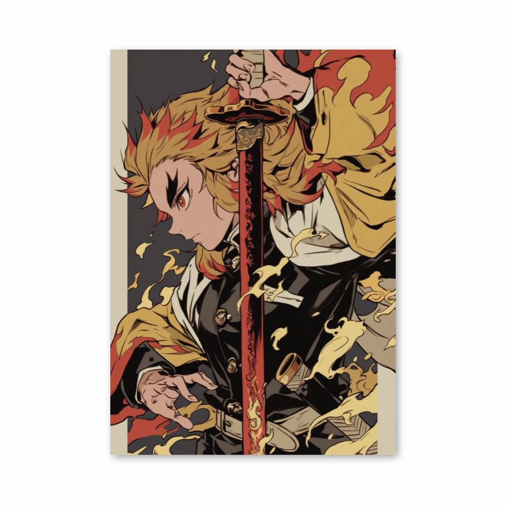 Poster Rengoku Drawing | Aesthetic Posters