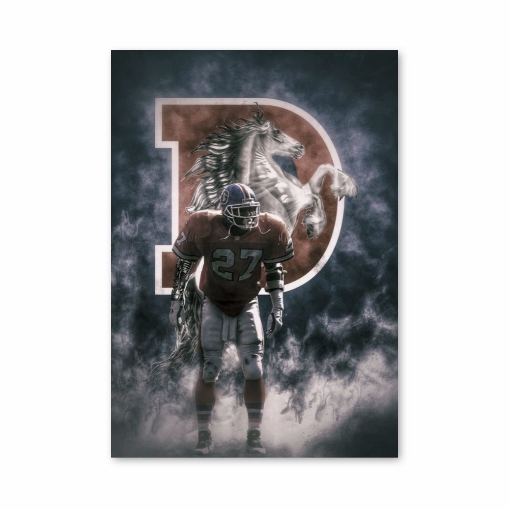 Denver Broncos Horse Poster | Aesthetic Posters