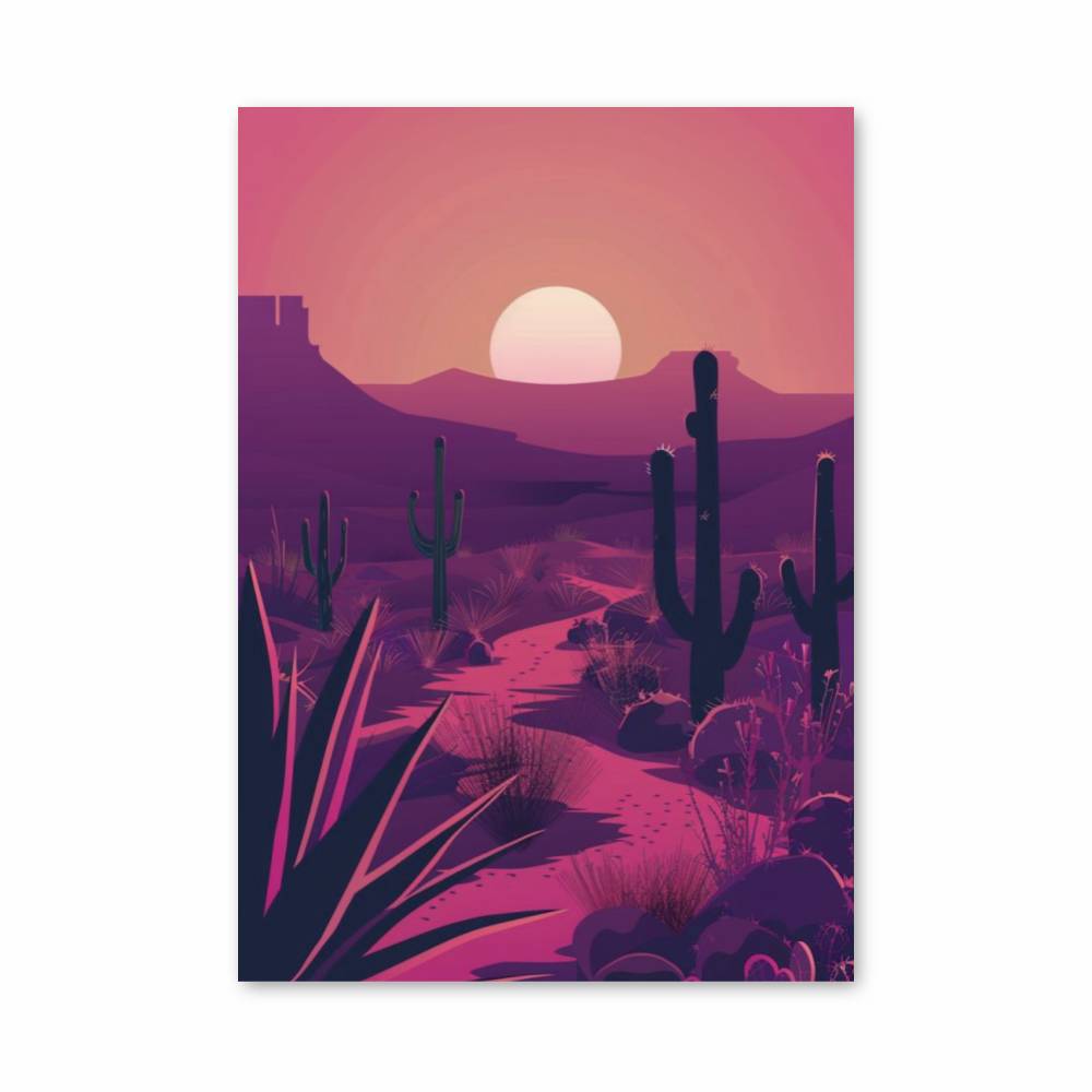Poster Desert Synthwave | Aesthetic Posters