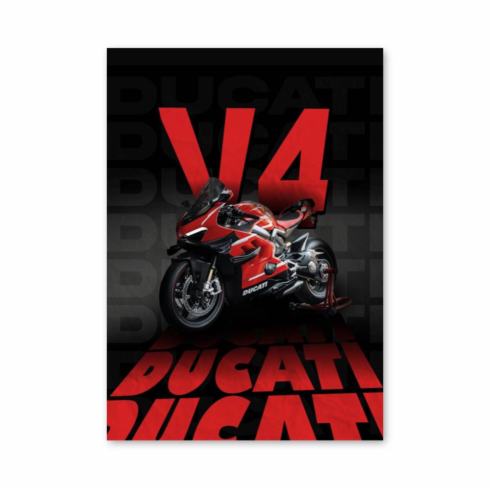 Poster Ducati V4 | Aesthetic Posters