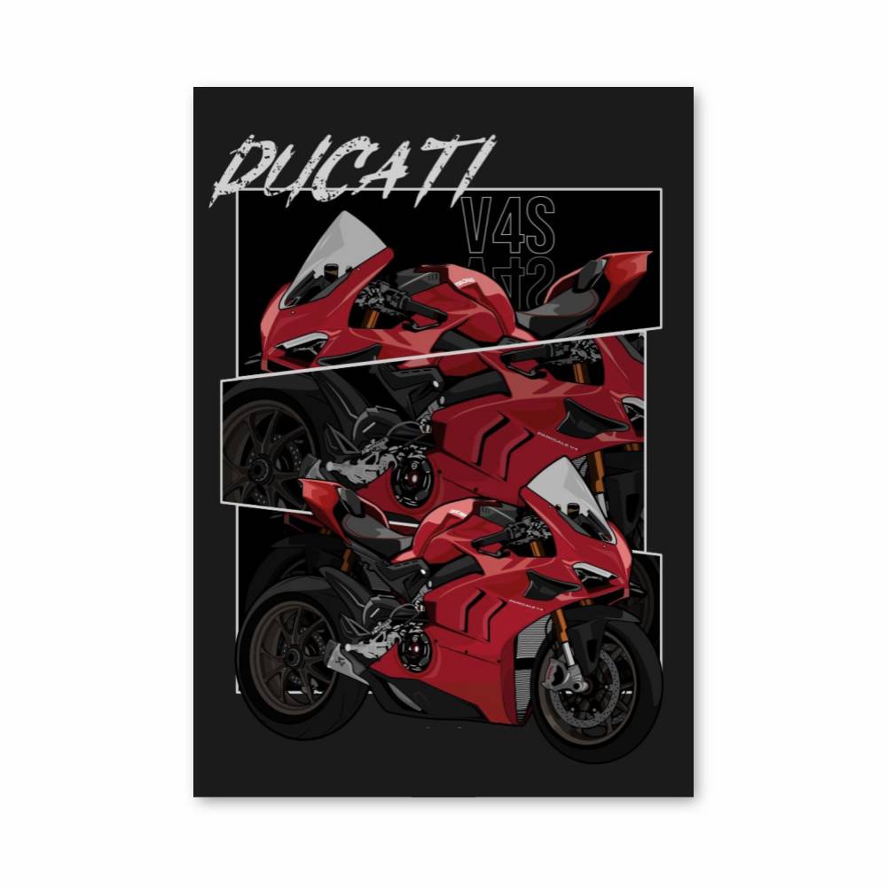 Poster Ducati V4S | Aesthetic Posters