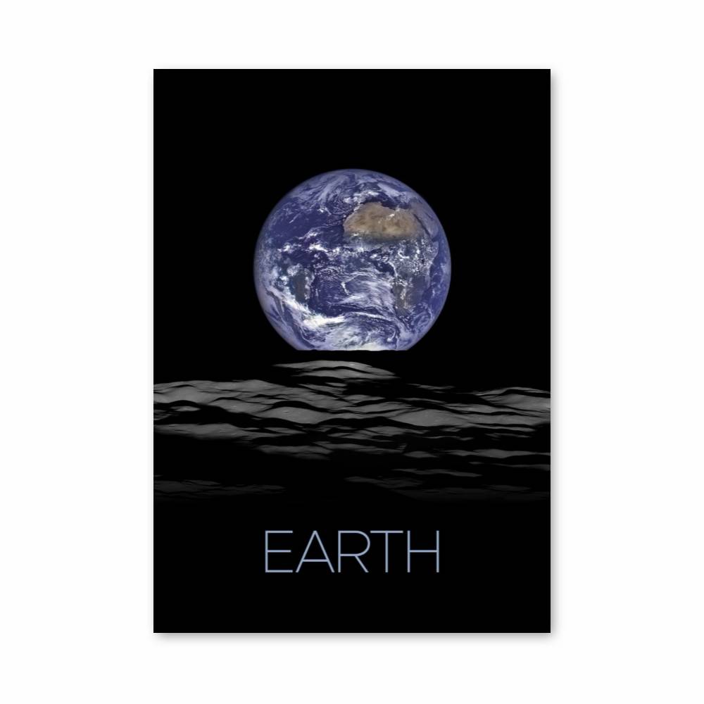 Poster Earth from the Moon | Aesthetic Posters