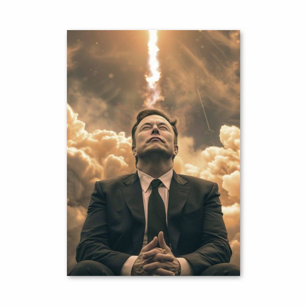 Poster Elon Musk Rocket | Aesthetic Posters