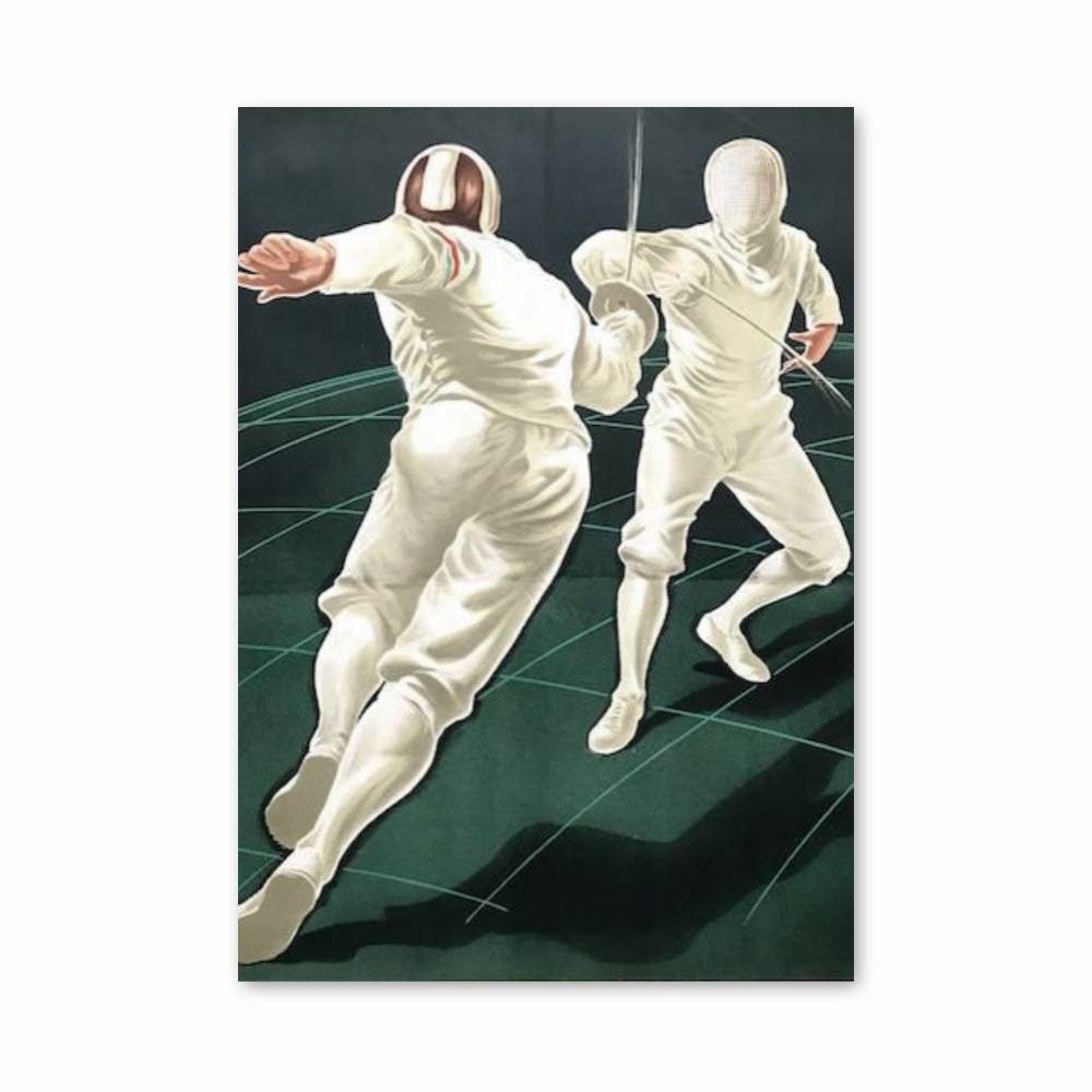 Vintage Fencing Poster | Aesthetic Posters