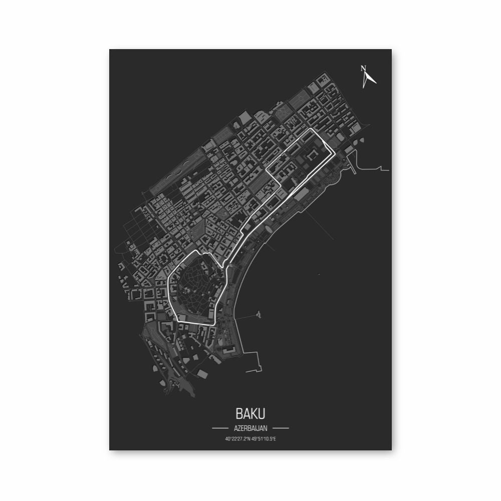 Poster Baku Circuit | Aesthetic Posters