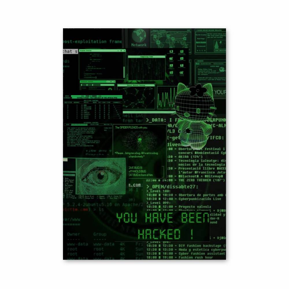 Poster Cyber Hacking | Aesthetic Posters