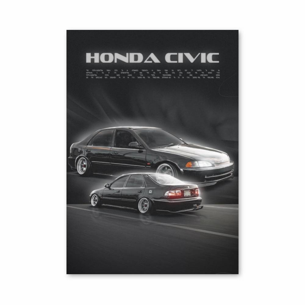 Poster Honda Civic Style | Aesthetic Posters