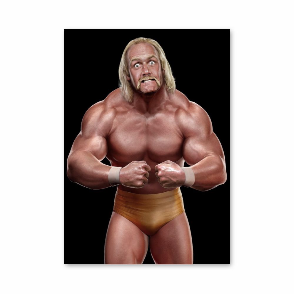 Poster Hulk Hogan Cartoon | Aesthetic Posters