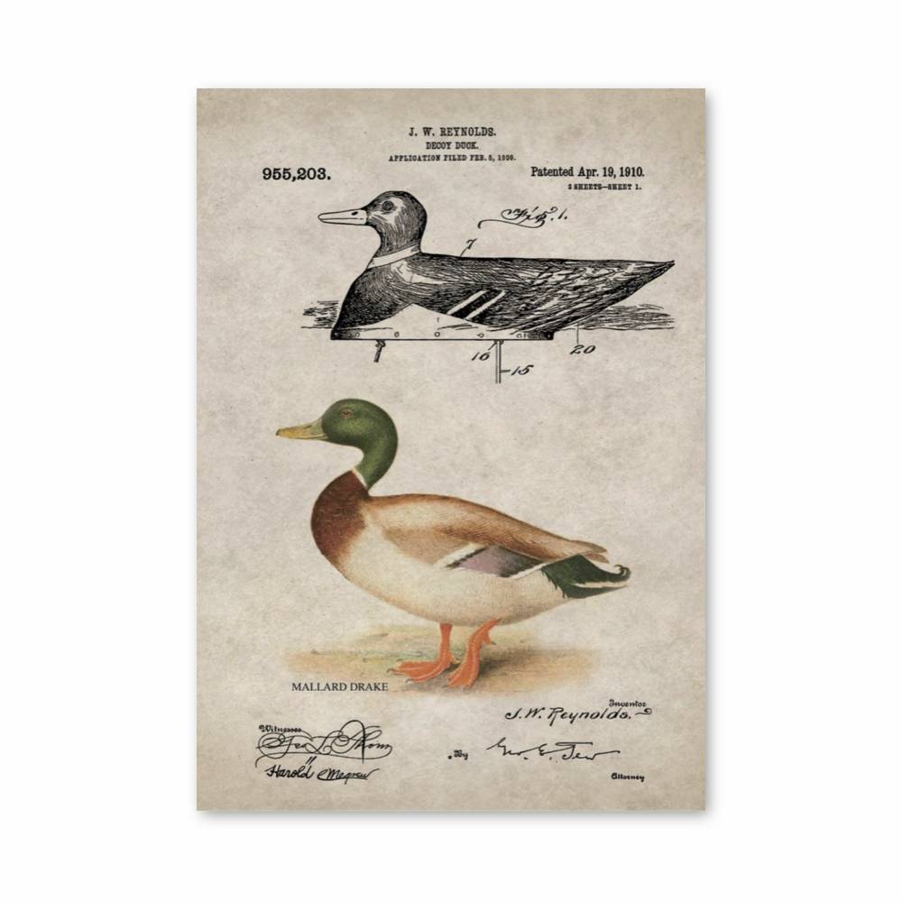 Vintage Duck Poster | Aesthetic Posters