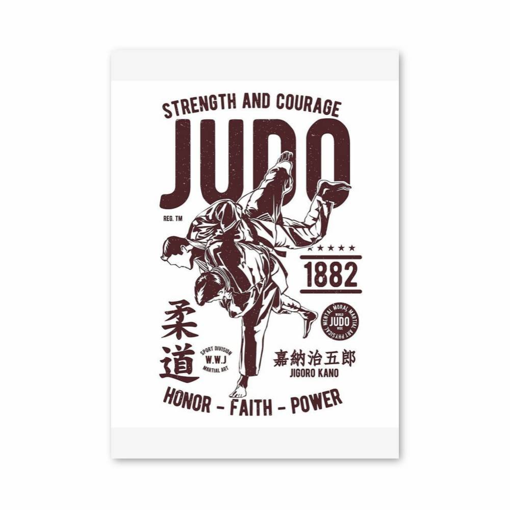 Poster Judo Strength | Aesthetic Posters