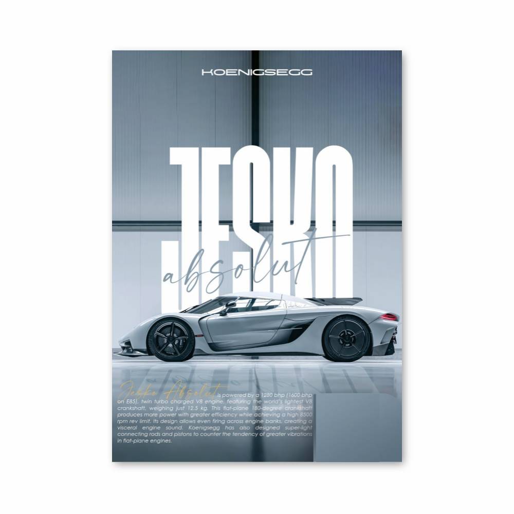 Poster Jesko Absolut | Aesthetic Posters