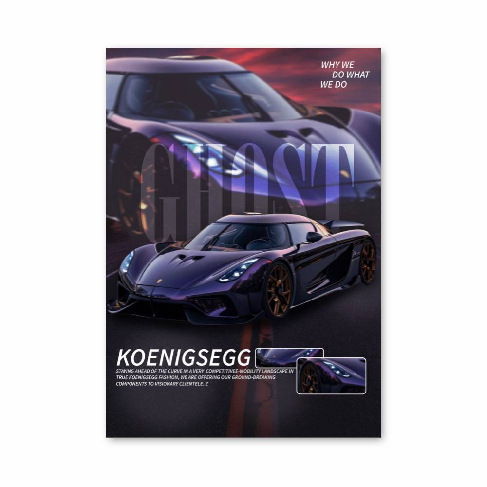 Poster Koenigsegg Ghost | Aesthetic Posters