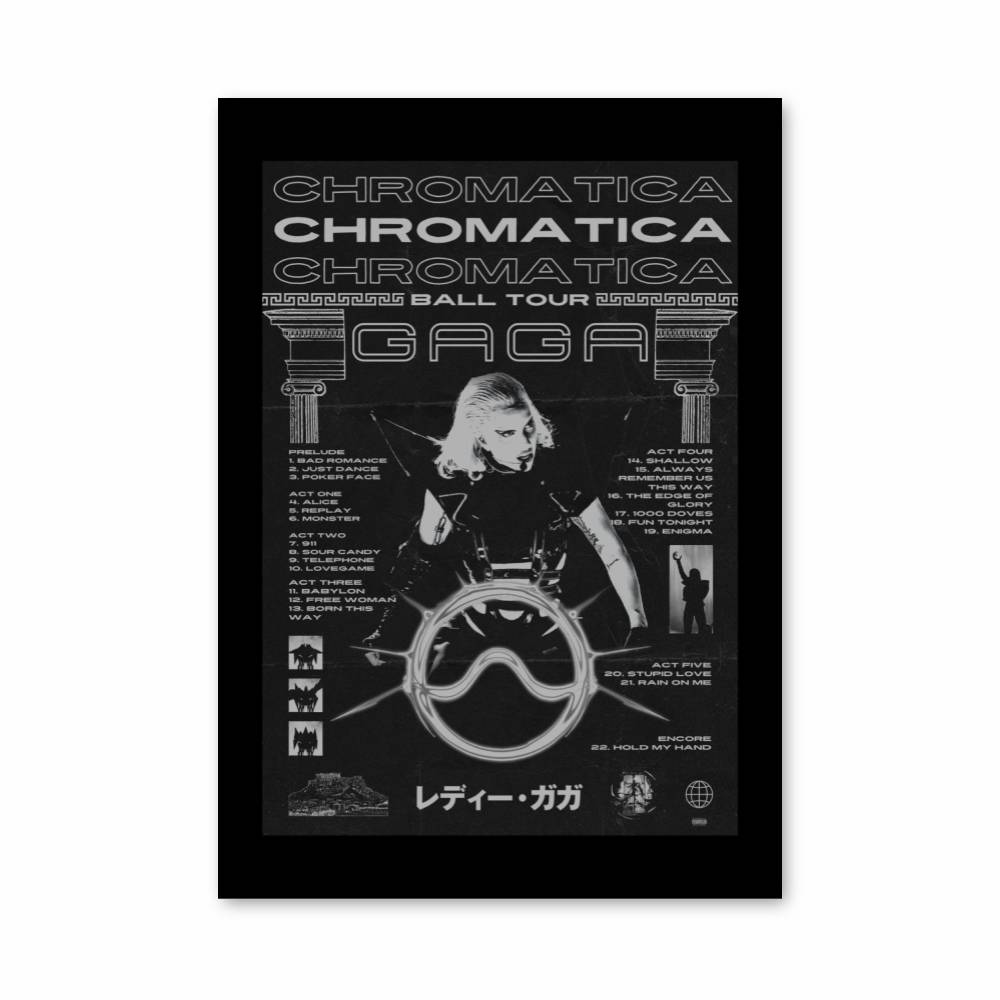 Poster Chromatica Tour | Aesthetic Posters