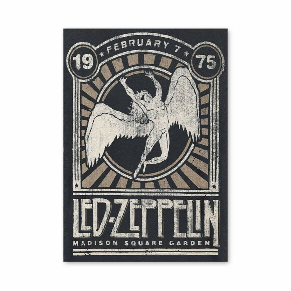 Poster Led Zeppelin Madison Square Garden 1975 | Aesthetic Posters