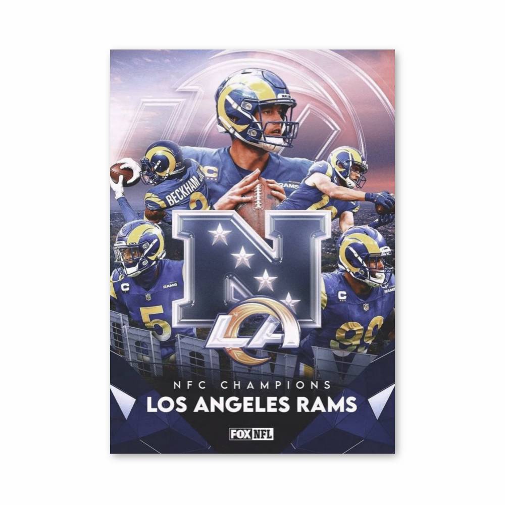 Poster Champions NFC Rams | Aesthetic Posters
