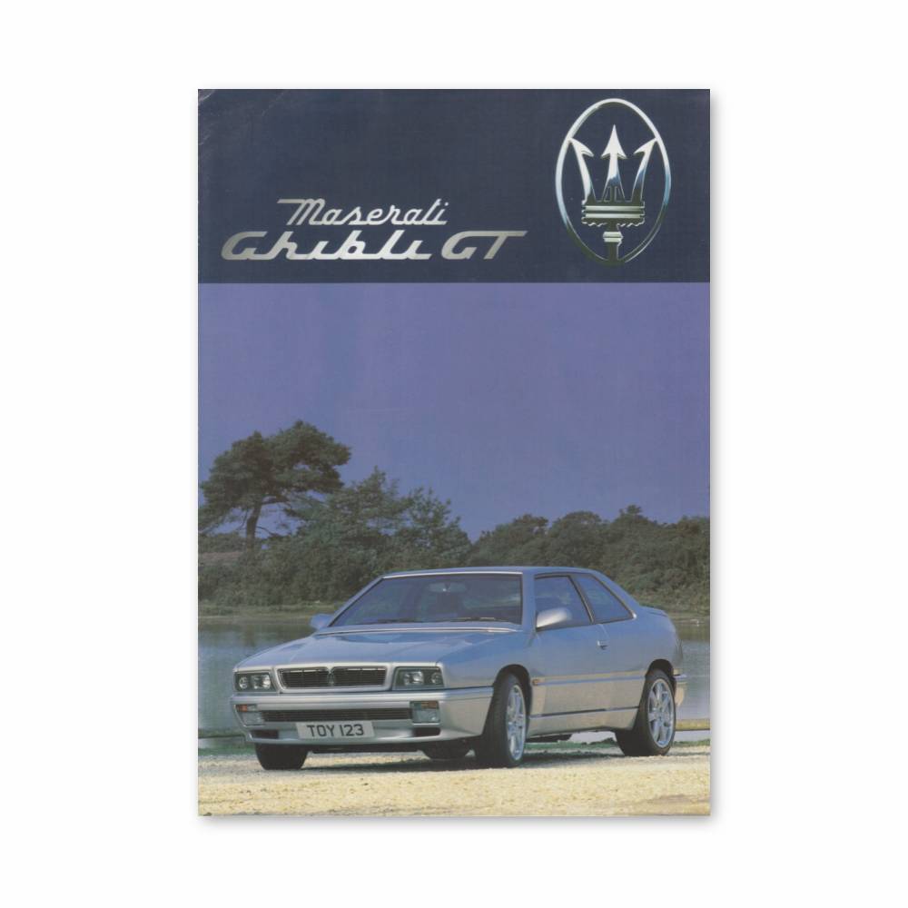 Poster Maserati Ghibli GT Vintage | Aesthetic Posters