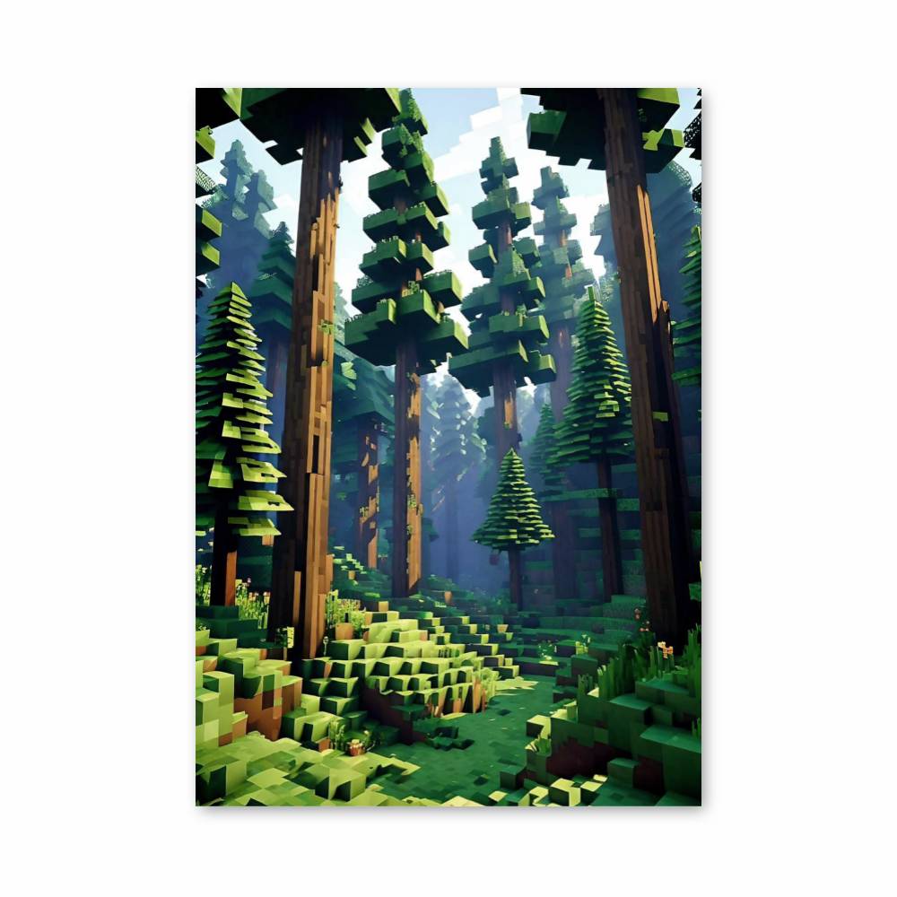 Minecraft Forest Poster | Aesthetic Posters