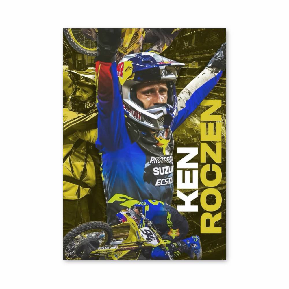 Motocross Champion Poster | Aesthetic Posters