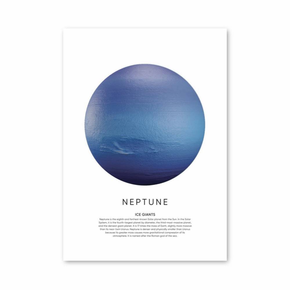 Poster Neptune Ice Giants | Aesthetic Posters