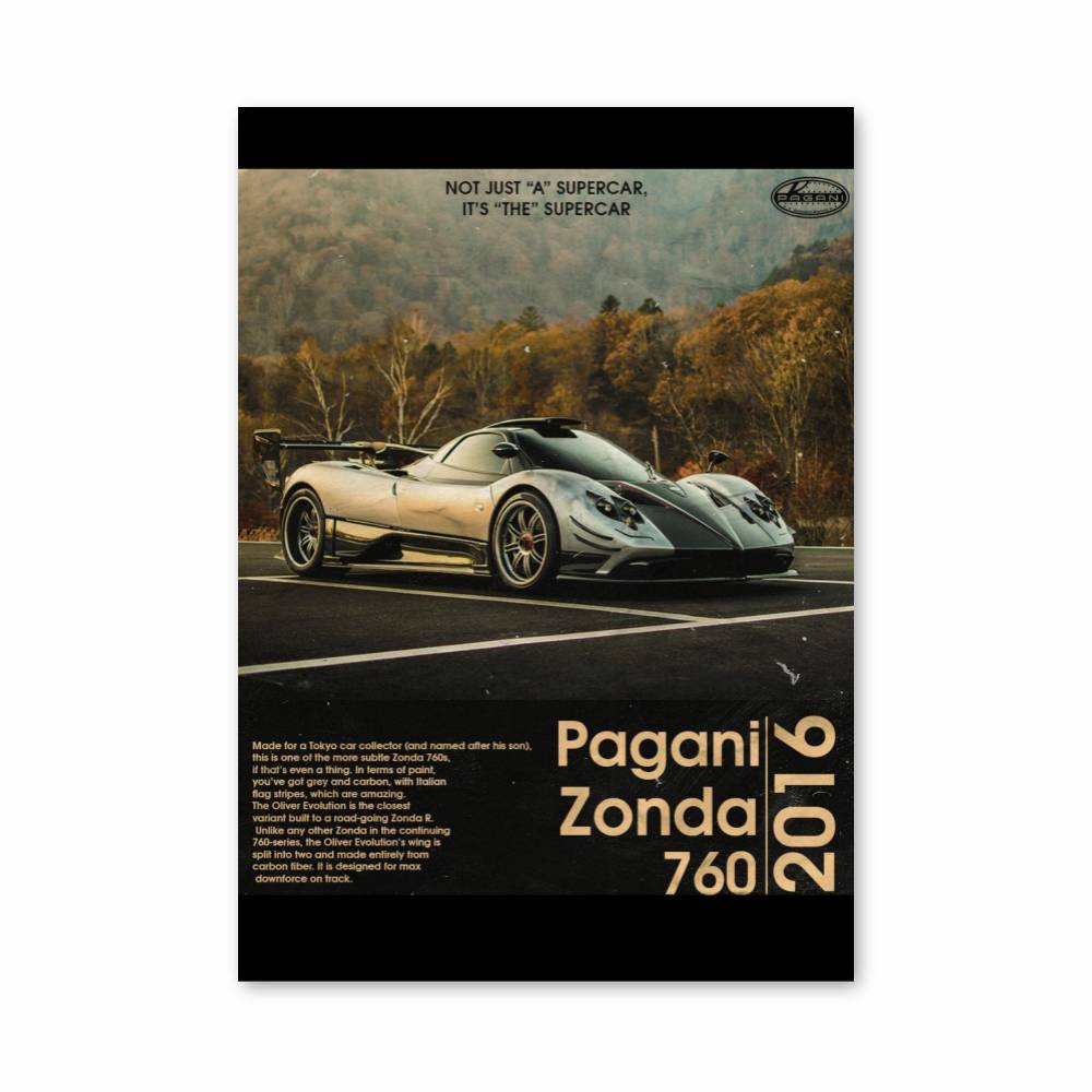 Poster Pagani Zonda Elegance | Aesthetic Posters