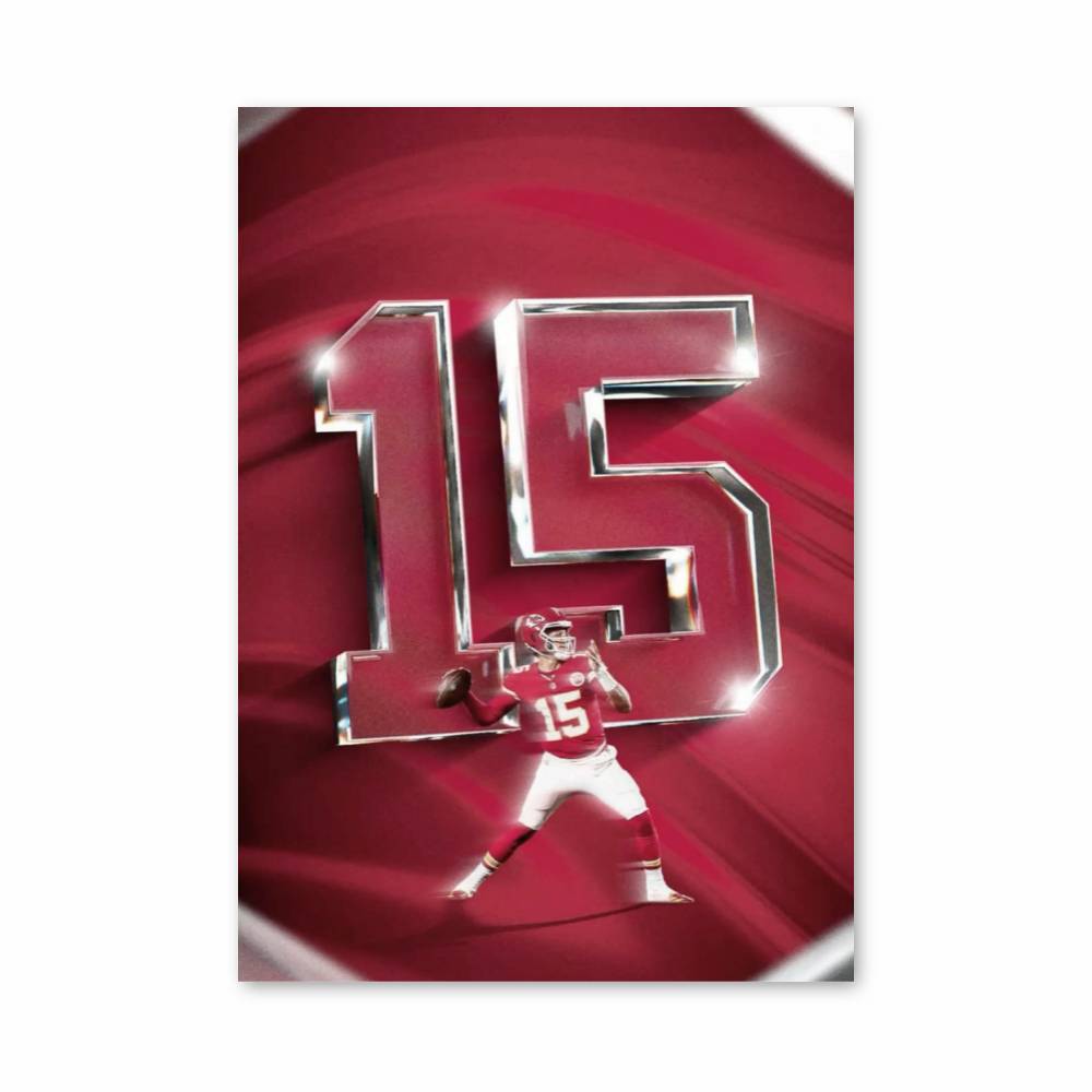 Poster Quarterback Red 15 | Aesthetic Posters