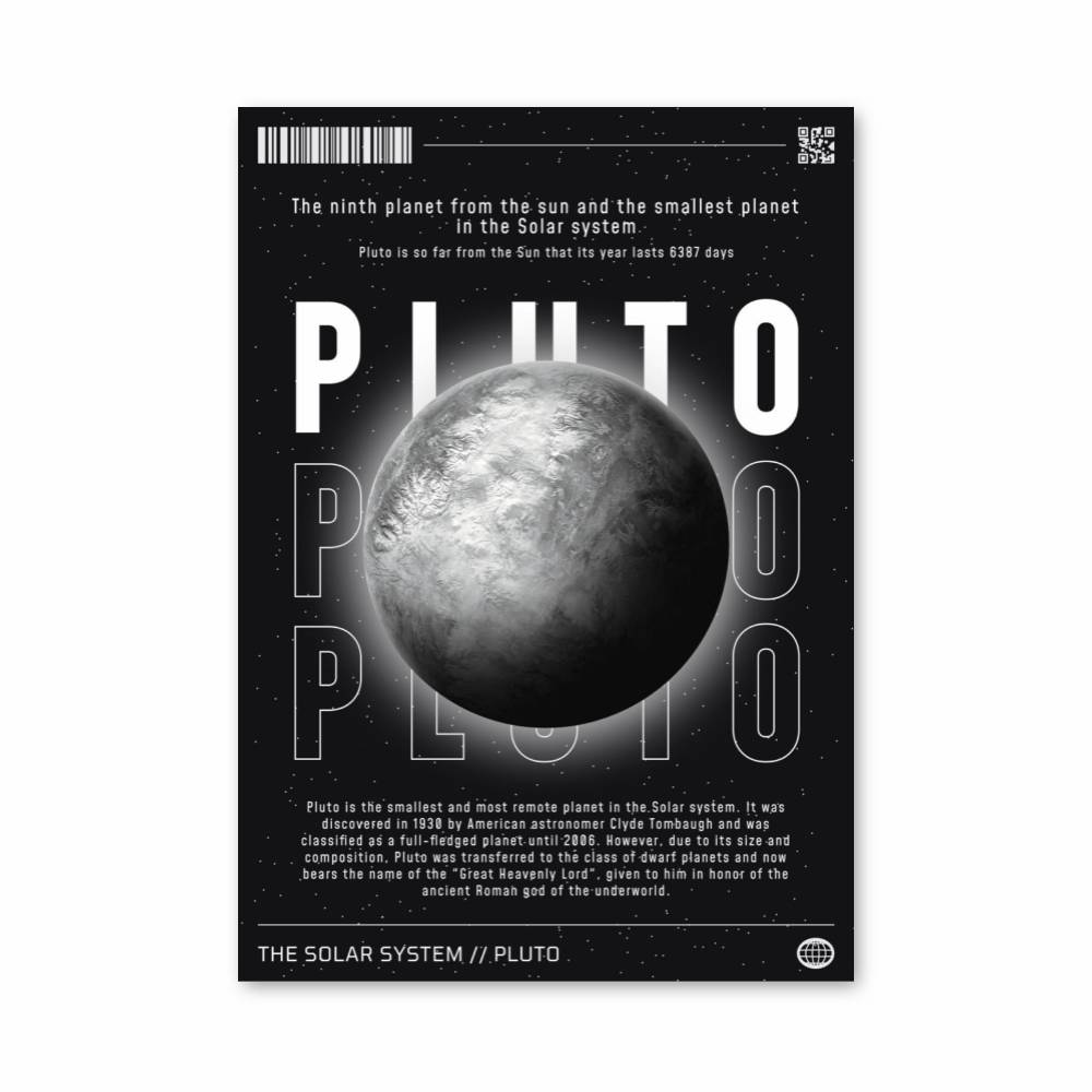 Poster Mysterious Pluto | Aesthetic Posters