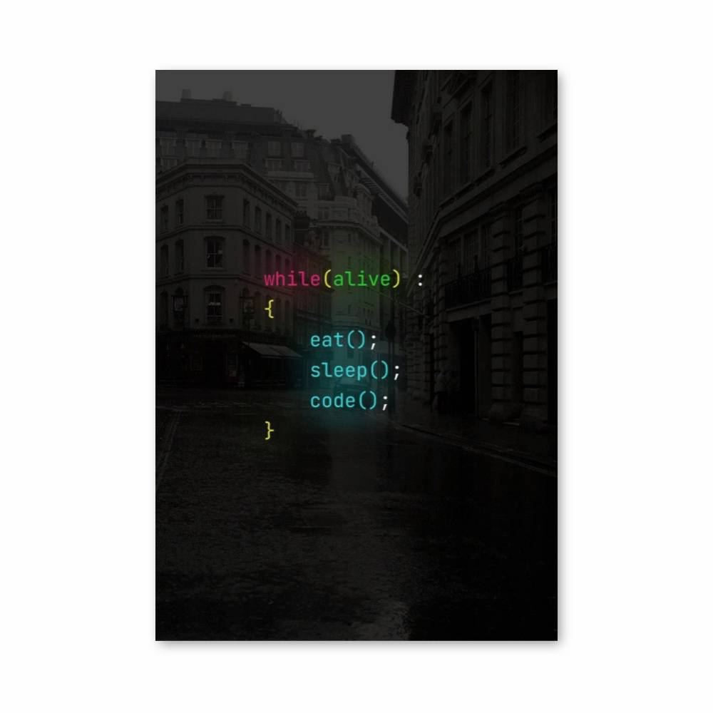 Poster Life of a Programmer | Aesthetic Posters