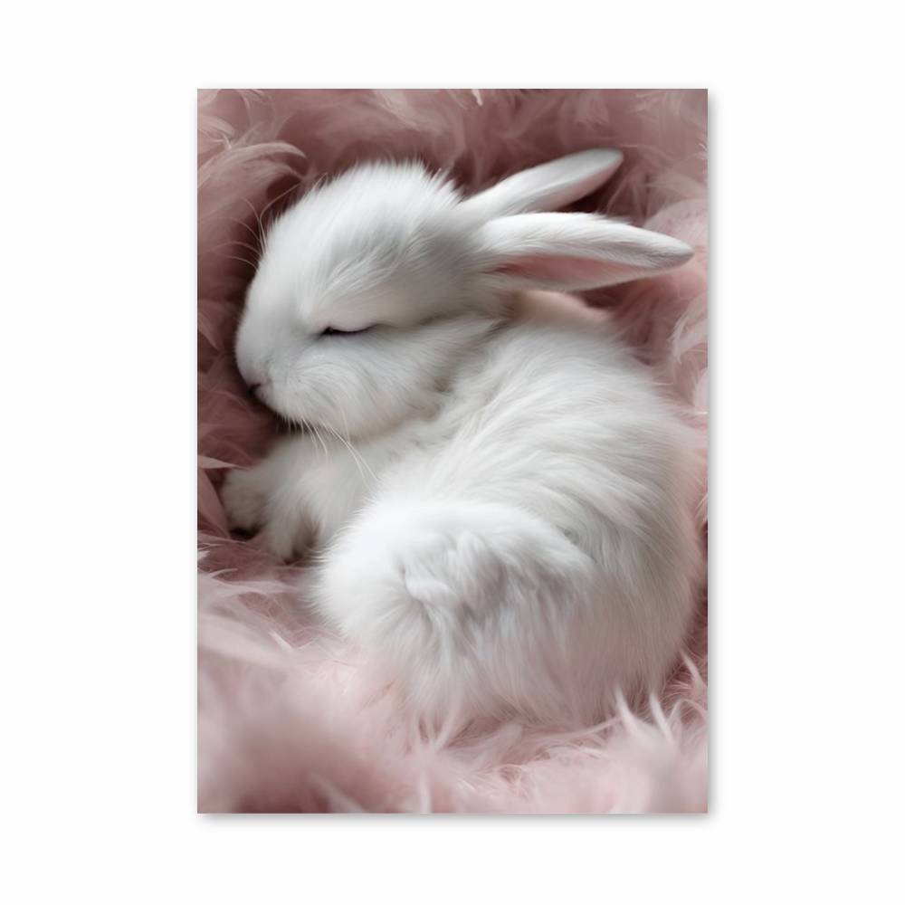Poster Sweet White Rabbit | Aesthetic Posters