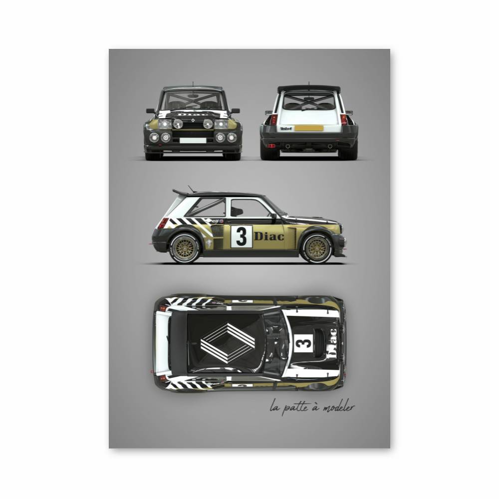 Poster Renault Rallye Vintage | Aesthetic Posters
