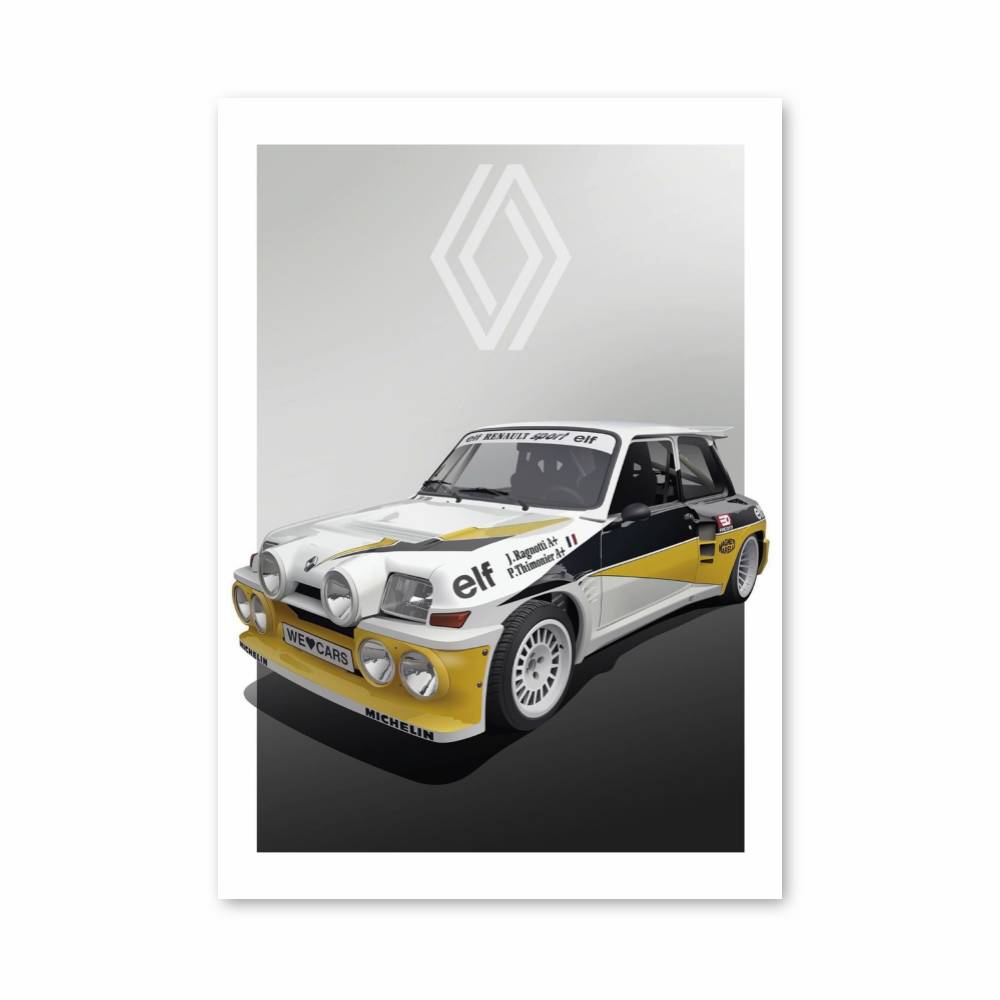 Poster Renault Turbo Vintage | Aesthetic Posters