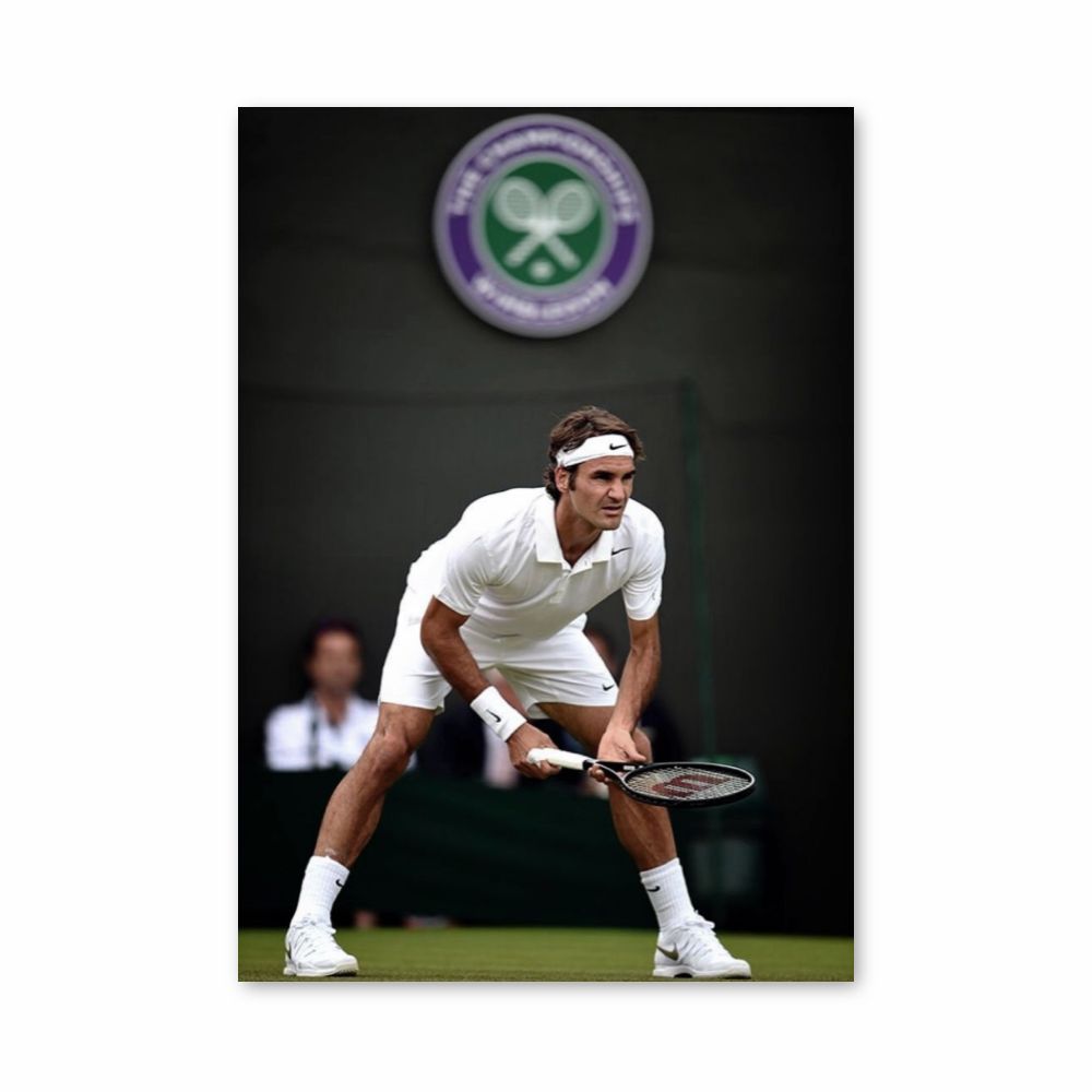 Poster Rodger Federer White | Aesthetic Posters