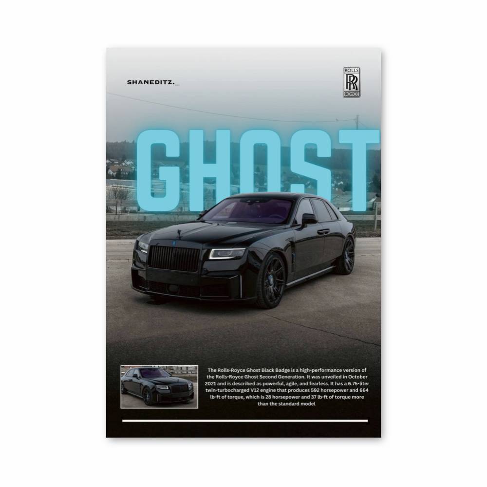 Poster Rolls-Royce Ghost | Aesthetic Posters