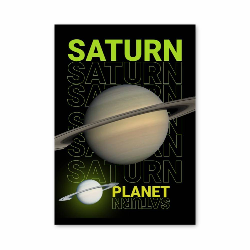 Poster Planet Saturn | Aesthetic Posters