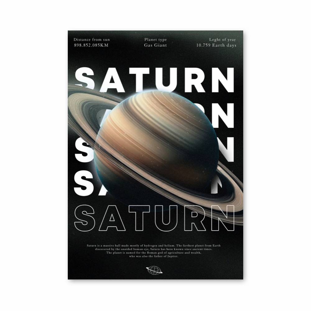 Poster Saturn Eloquence | Aesthetic Posters