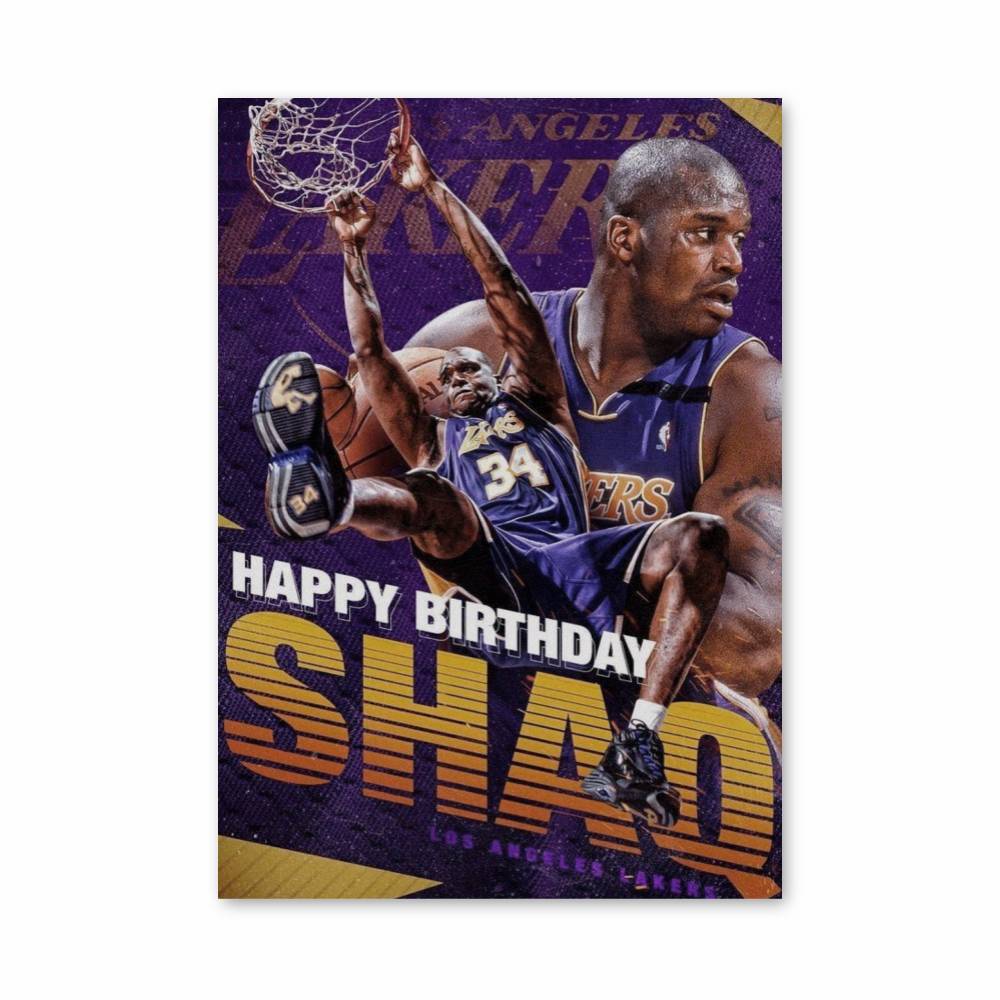 Happy Birthday Shaq Poster | Aesthetic Posters