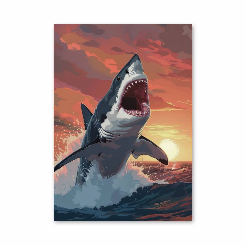 Twilight Shark Poster | Aesthetic Posters