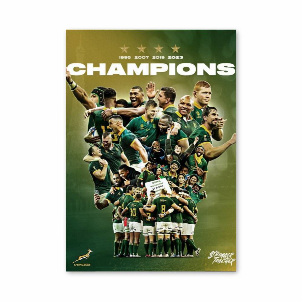 Poster Champions Springboks | Aesthetic Posters