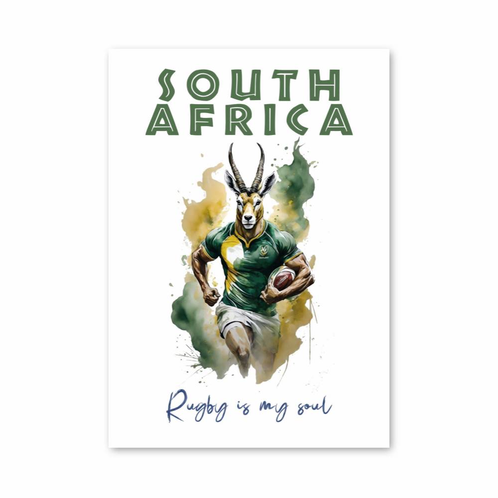 Poster Springbok Rugbyman | Aesthetic Posters