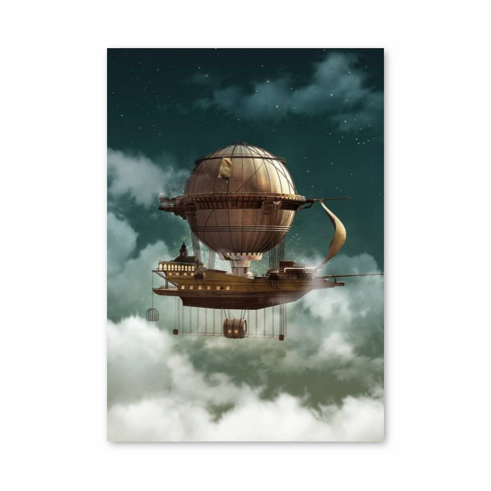 Ethereal Airship Poster | Aesthetic Posters