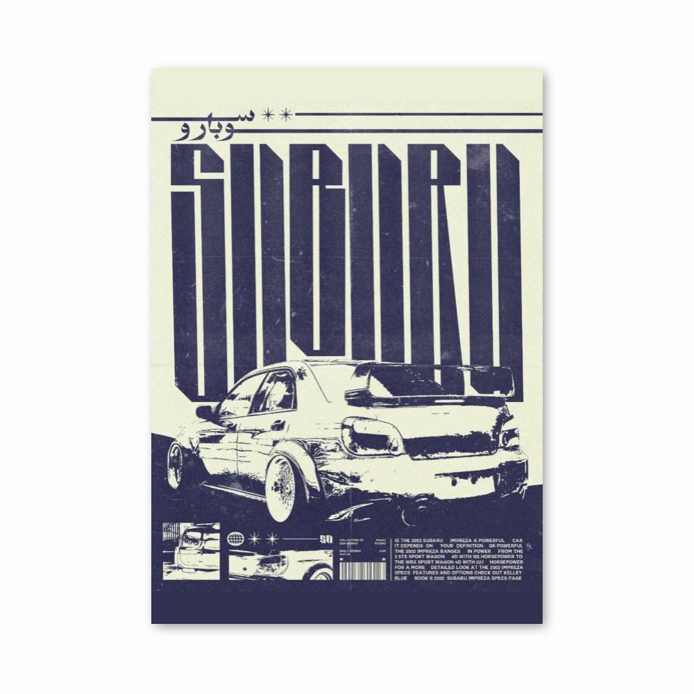 Poster Subaru Performance Legend | Aesthetic Posters