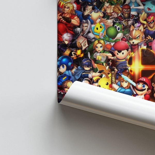 Poster Super Smash Characters | Aesthetic Posters