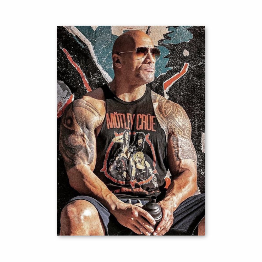 Poster Dwayne Johnson Biceps | Aesthetic Posters