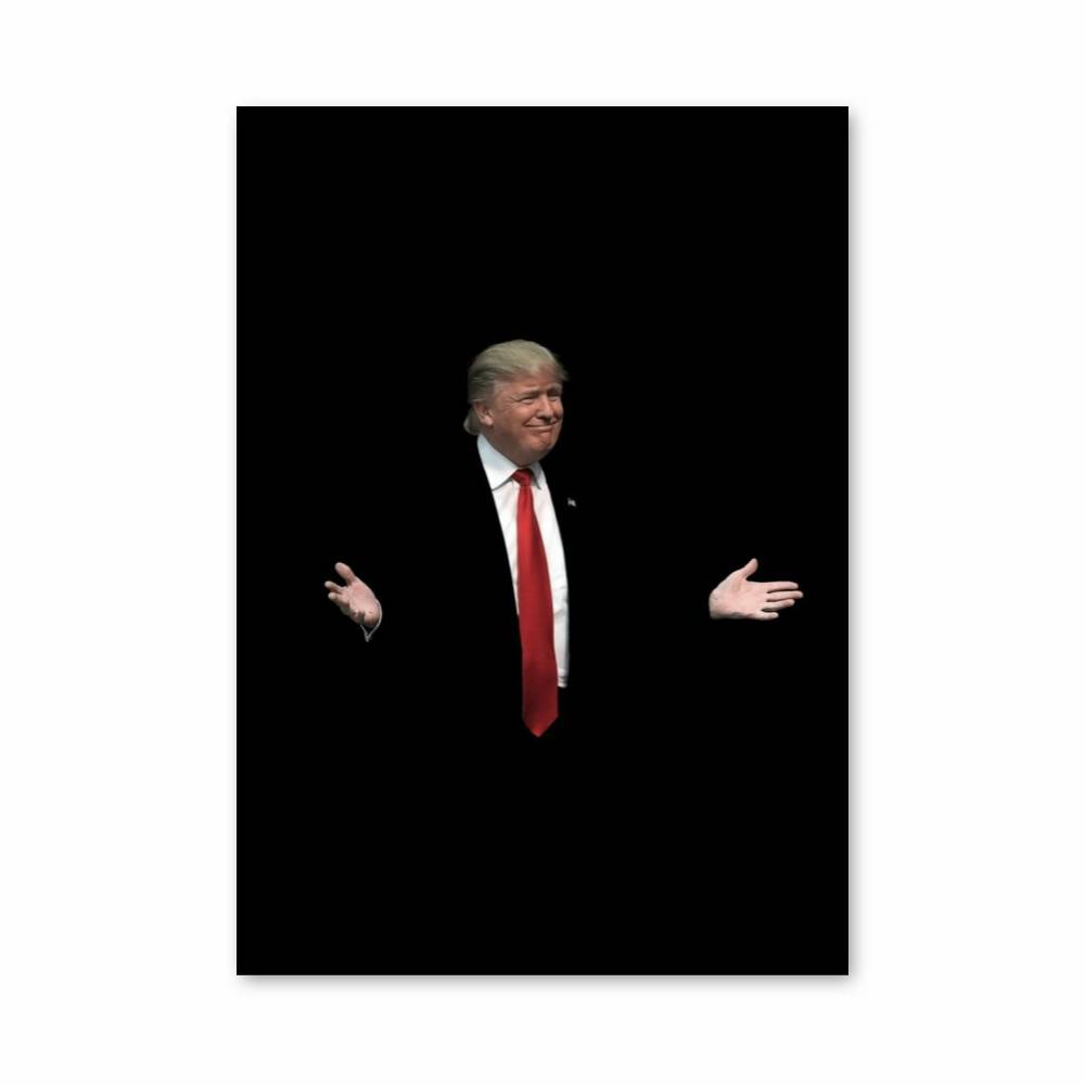 Poster Donald Trump Black | Aesthetic Posters