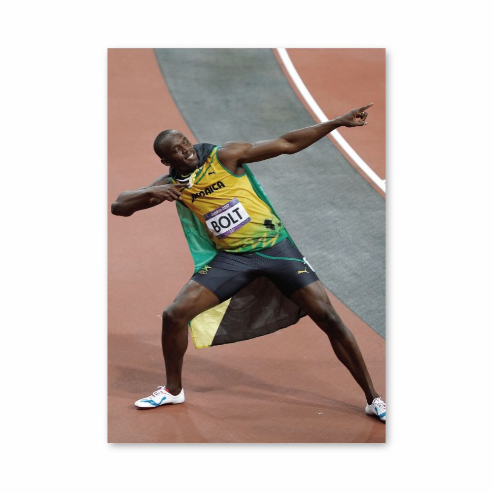 Usain Bolt Celebration Poster | Aesthetic Posters