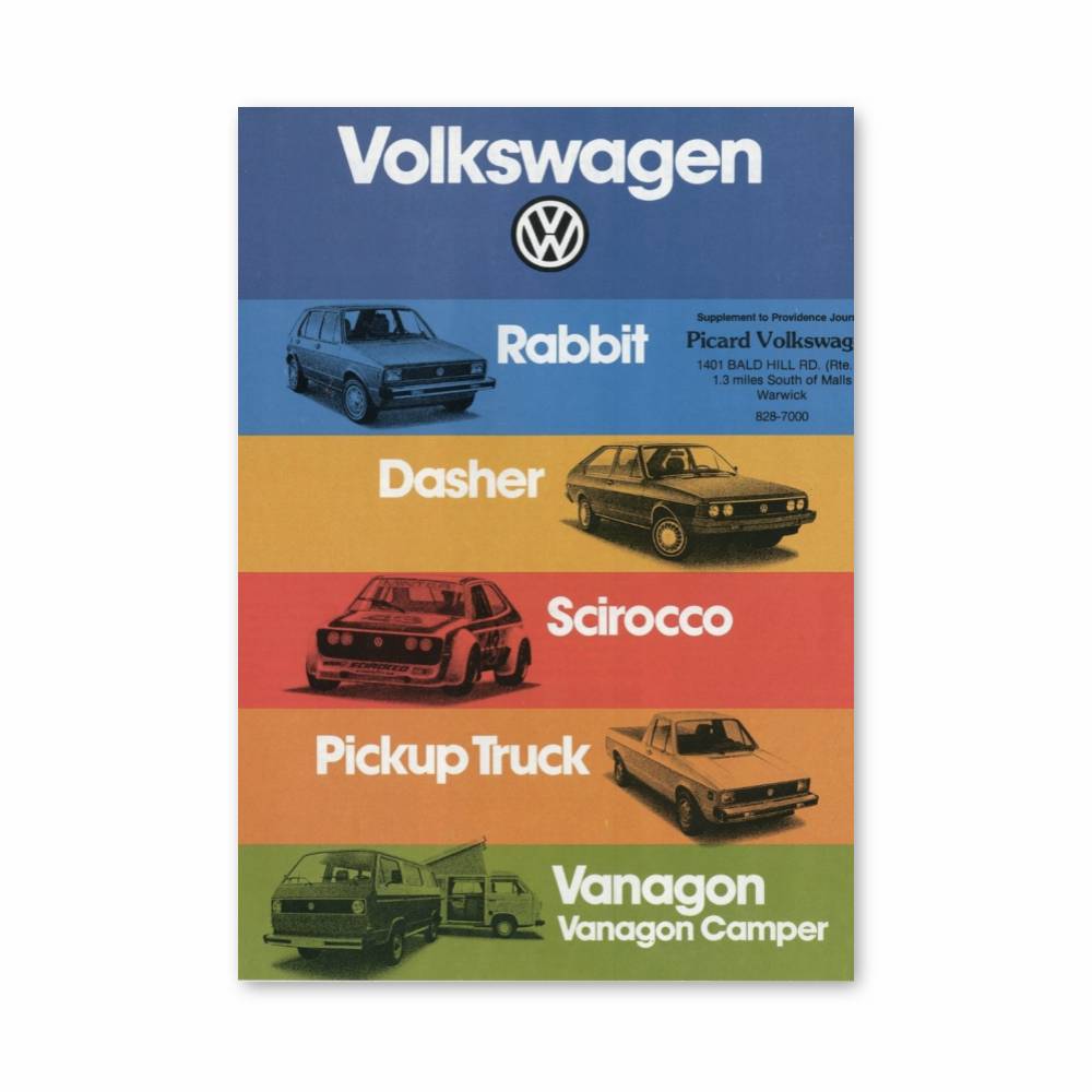 Poster Volkswagen Classic Collection | Aesthetic Posters