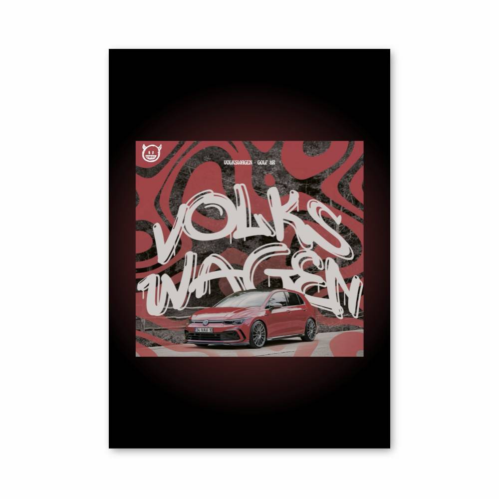 Poster Volkswagen Red Edition | Aesthetic Posters