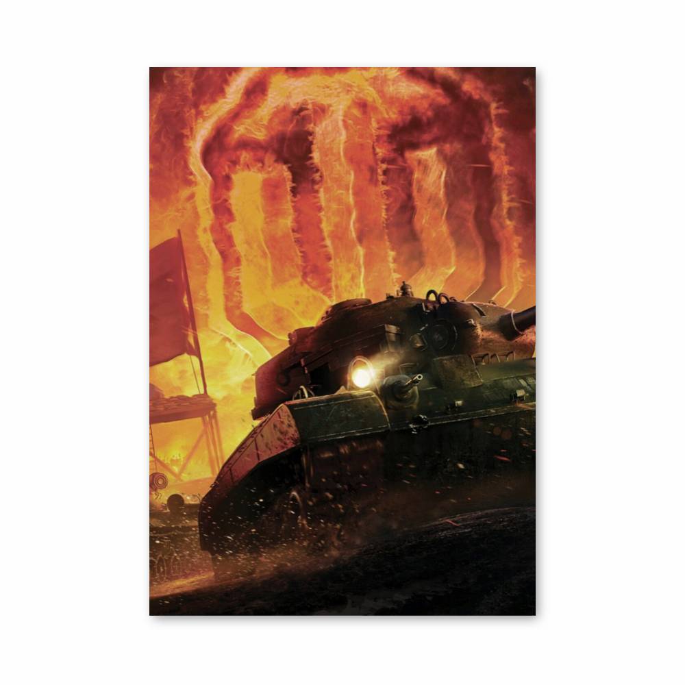 Poster World of Tanks Fire | Aesthetic Posters