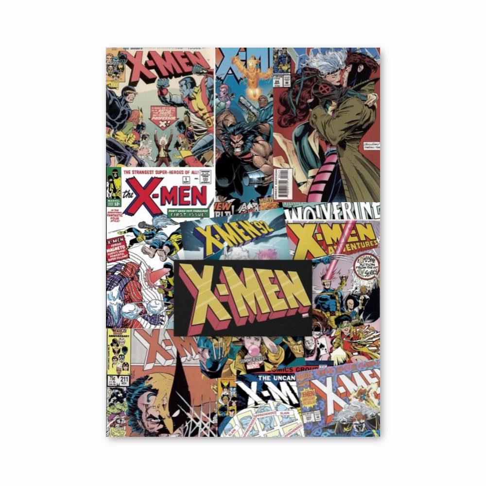 Poster X-Men Vintage Collage | Aesthetic Posters